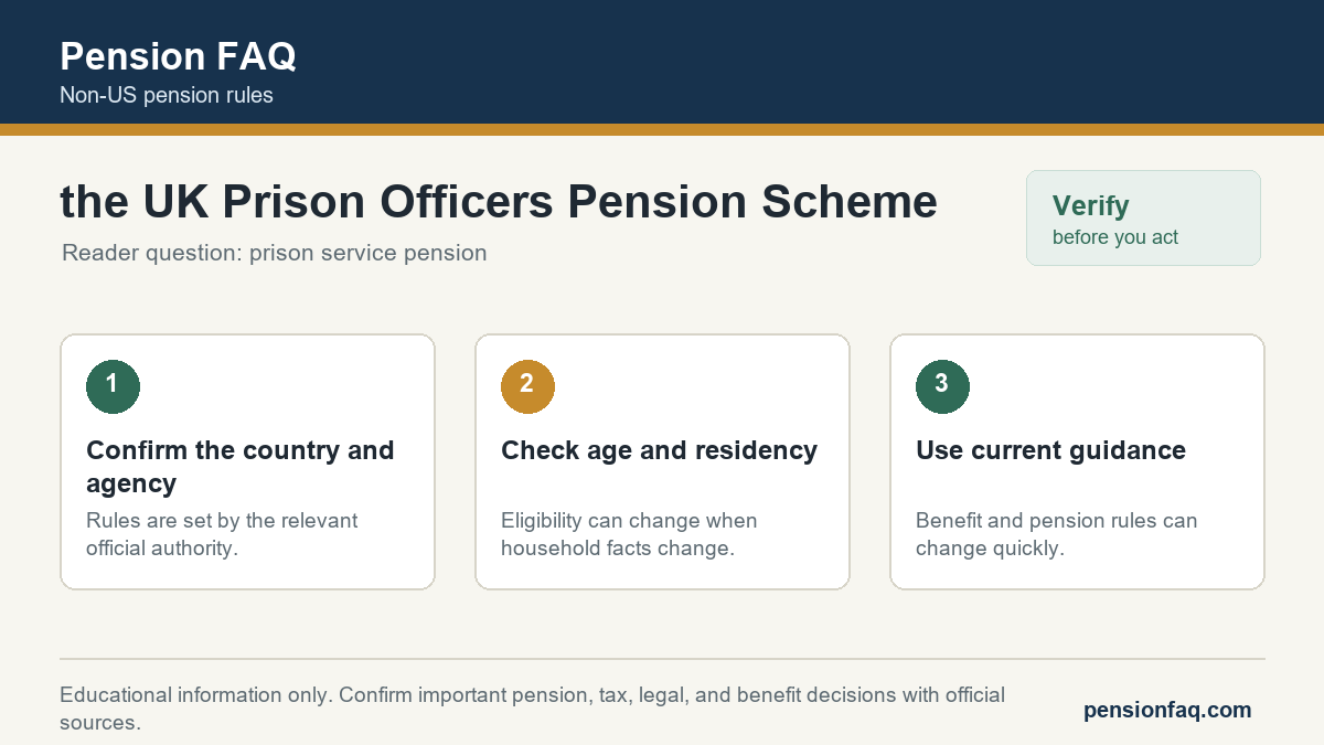 Understanding the UK Prison Officers Pension Scheme - Pension FAQ